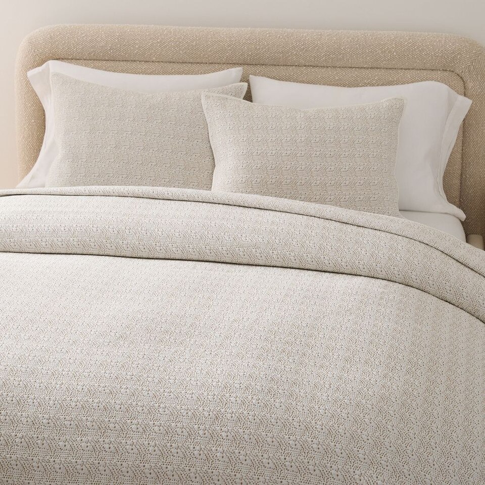 Reflections Matelasse Origin Coverlet & Pillowcases - West Elm Australia